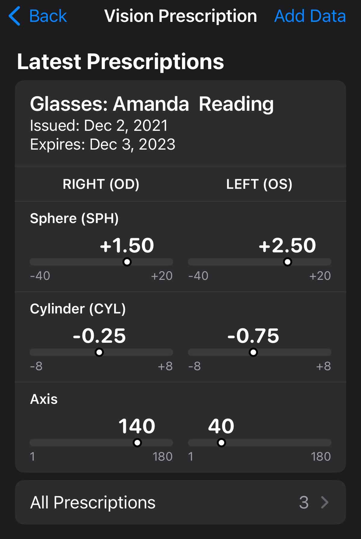 How to add your vision prescription to your iPhone's Apple Health app ...