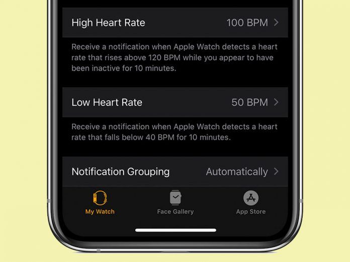 How to turn on high or low heart rate notifications and other alerts on ...