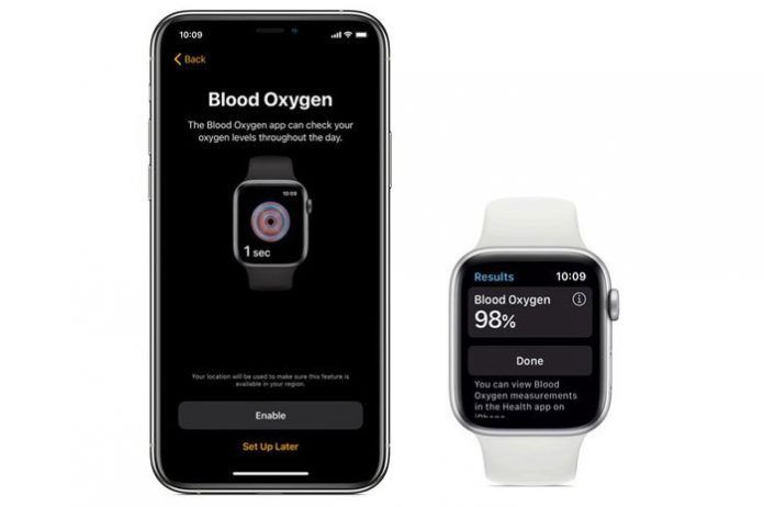 How does Apple Watch Series 6+ Blood Oxygen (SpO2) monitoring compare ...