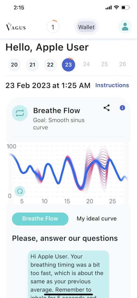 Improve breathing and reduce stress using Breathe Flow app on your ...