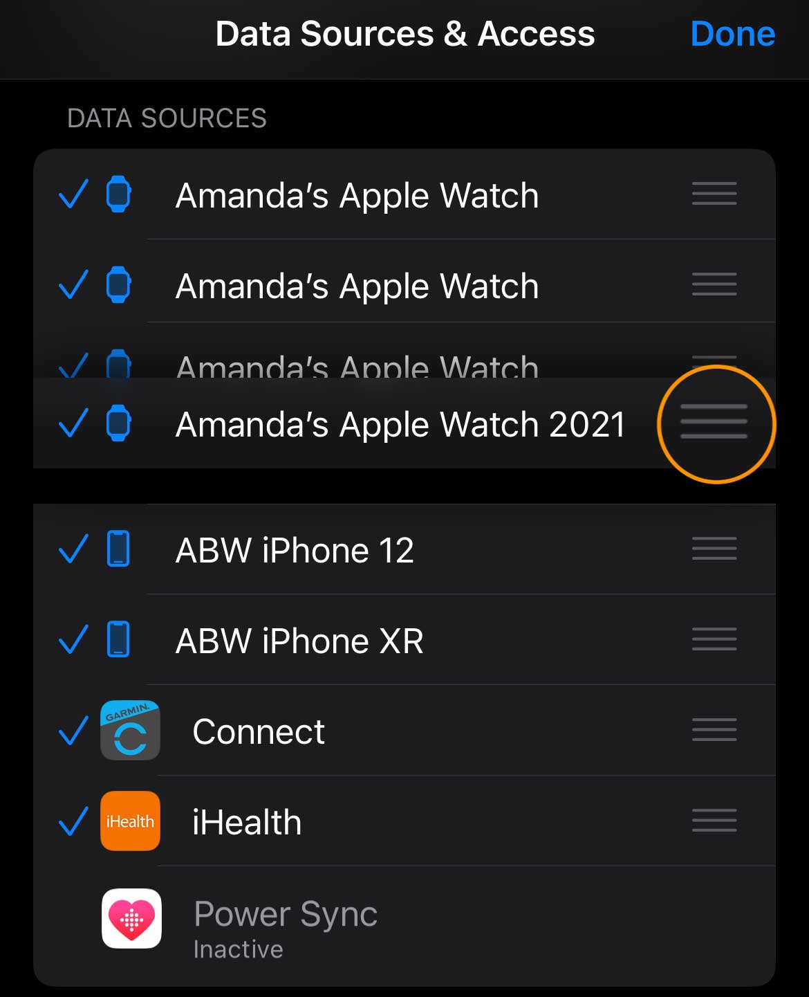 How do I set device priority for calculating steps and other activity ...