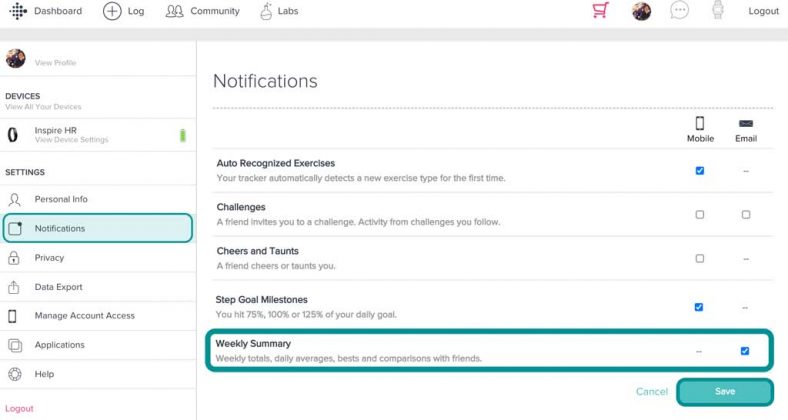 How to check your weekly report using the Fitbit app - MyHealthyApple