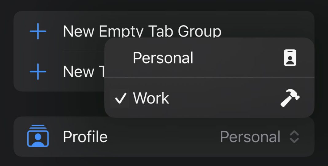 How to create multiple profiles in Safari on iPhone and iPad for work ...