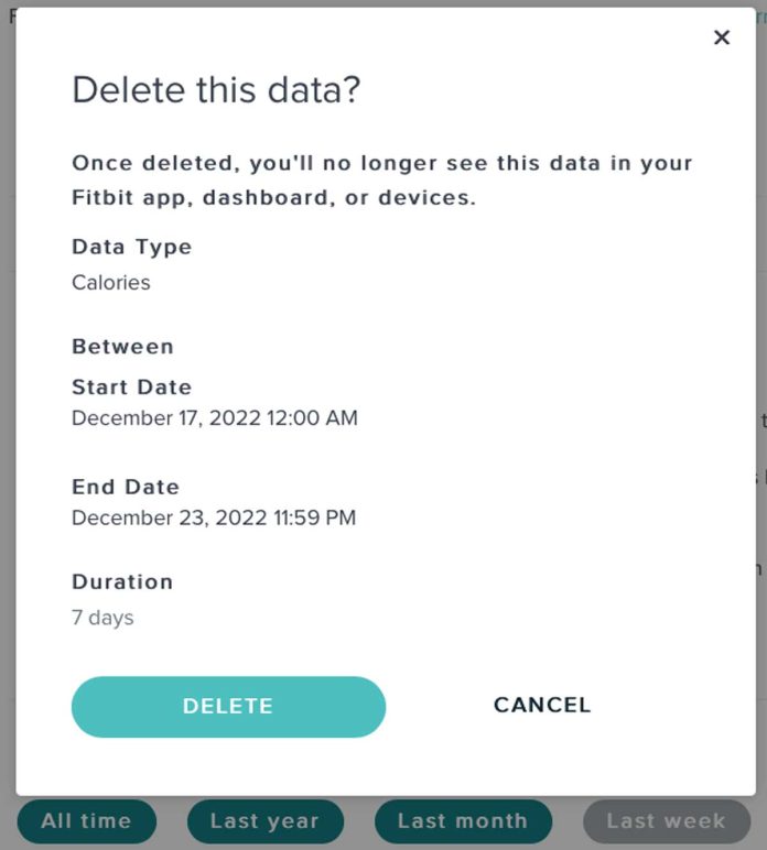 Reset your step count and other metrics or data in the Fitbit app to ...