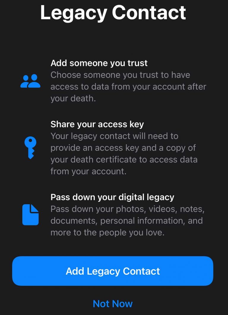 Get access to a loved one's Apple account by setting up digital legacy ...