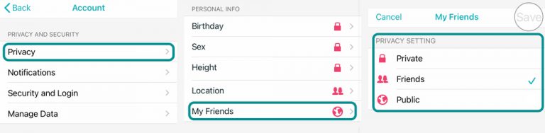 How do I add and remove friends using Fitbit's app and Fitbit's website