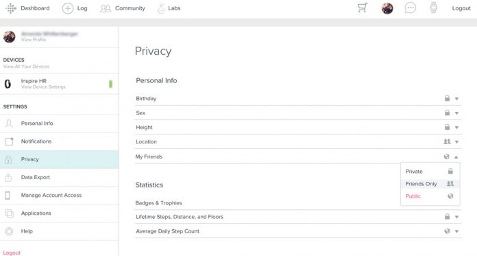How do I add and remove friends using Fitbit's app and Fitbit's website