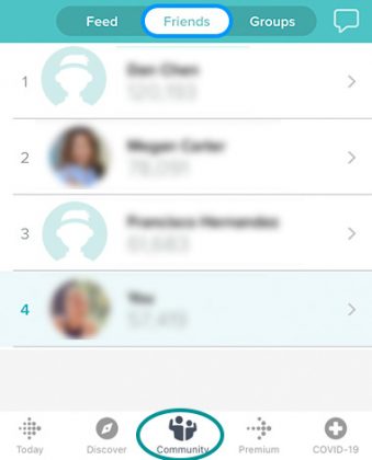 How do I add and remove friends using Fitbit's app and Fitbit's website