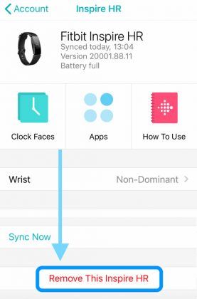 Fix a Fitbit showing a red X with data not cleared sync and try again ...