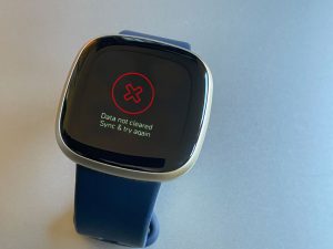 Fix a Fitbit showing a red X with data not cleared sync and try again ...