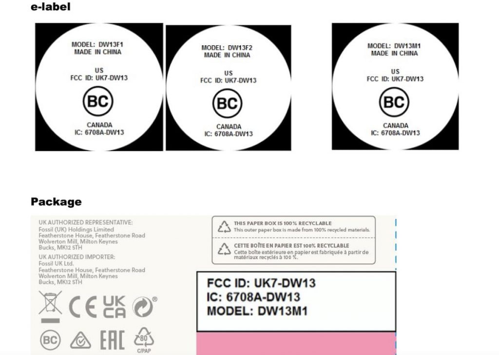 New Fossil FCC filing reveals a 2021 smartwatch with three variants ...