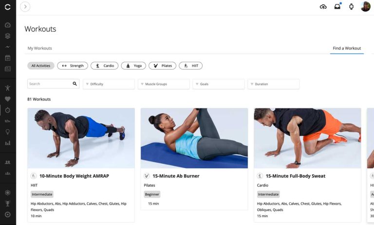 How to use pre-made or custom workouts in the Garmin Connect app ...