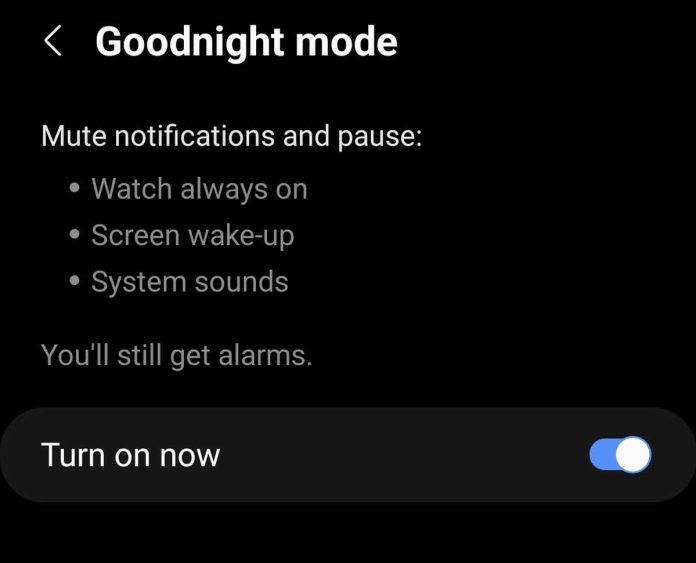 How to use Bedtime and Goodnight mode on your Samsung Galaxy Watch ...