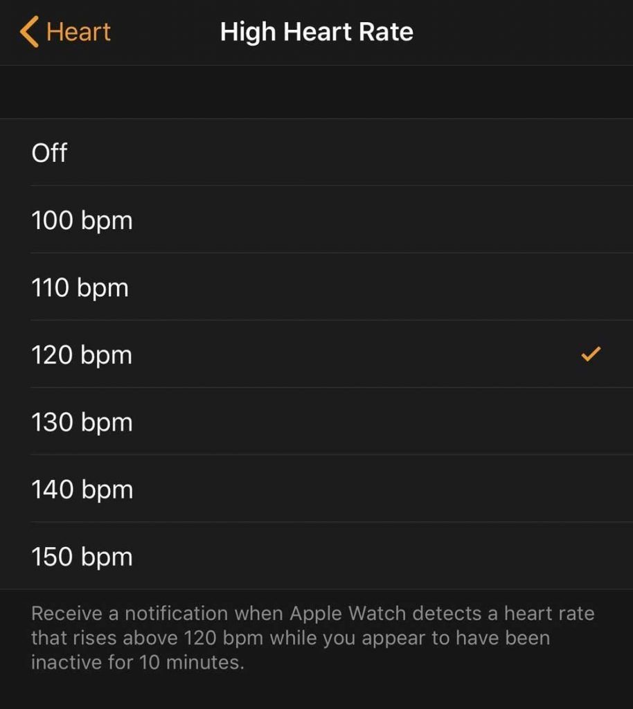 How to turn on high or low heart rate notifications and other alerts on ...