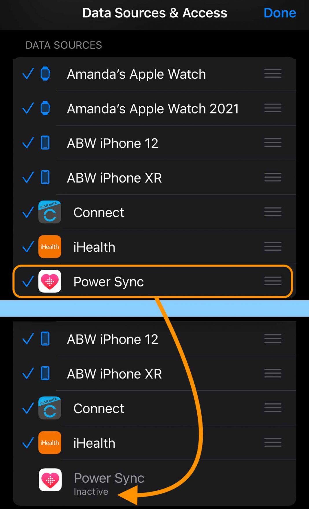 How do I set device priority for calculating steps and other activity ...