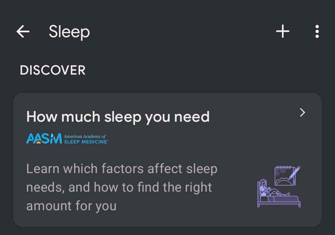 How to track your sleep with Google Fit - MyHealthyApple