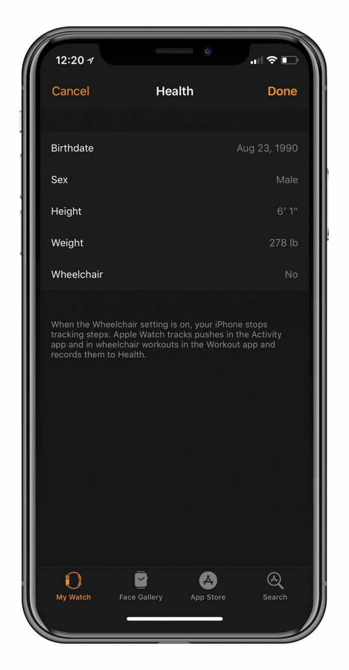 How to update Body Measurements on your Apple Watch and iPhone ...