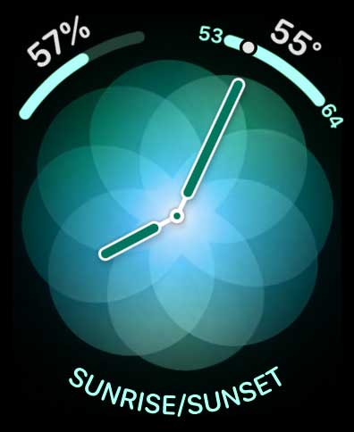 Apple Watch sunrise and sunset complication not working and showing ...
