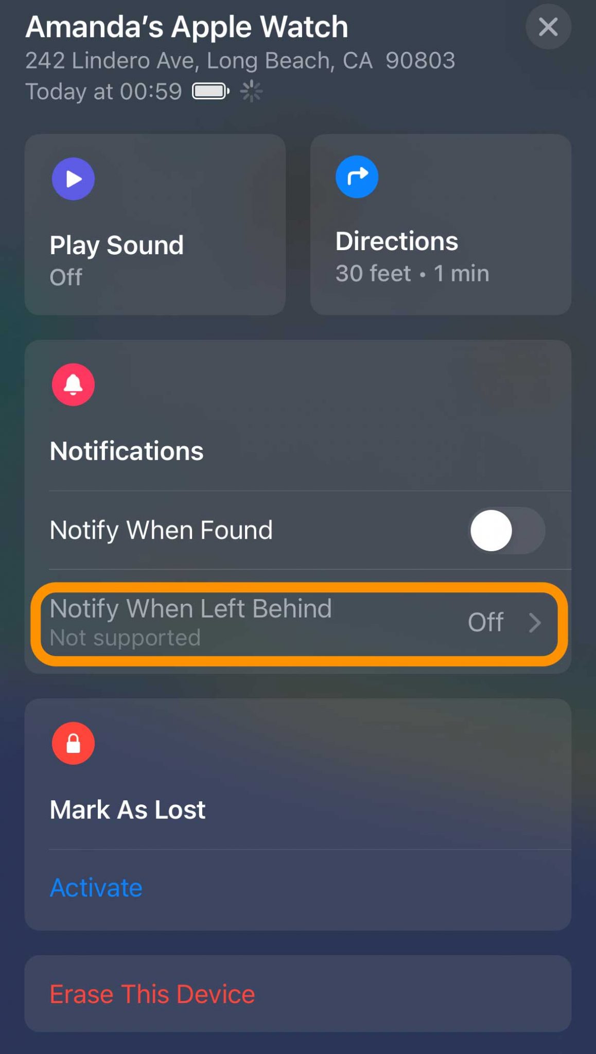 Notify when left behind notifications not working or showing up on ...