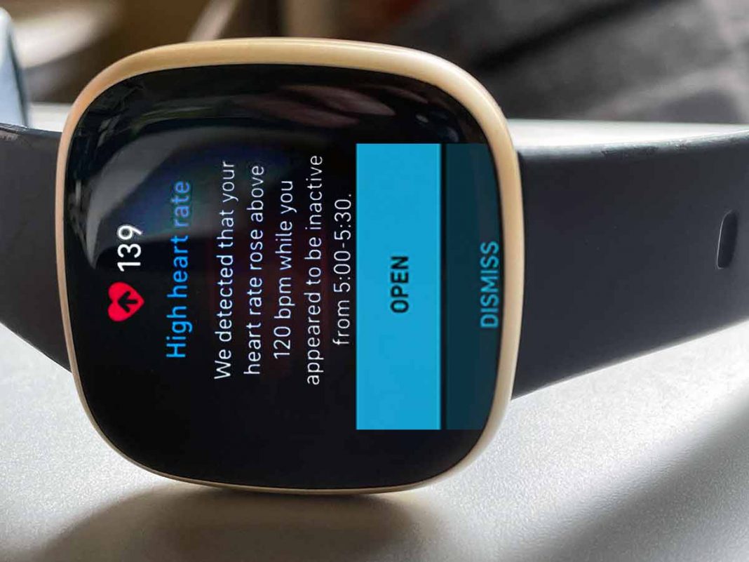 How to set high and low heart rate notifications on your Fitbit Sense ...