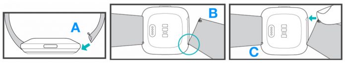 How do I change my band on my Fitbit Versa or Sense? Learn the steps ...