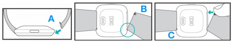 How do I change my band on my Fitbit Versa or Sense? Learn the steps ...