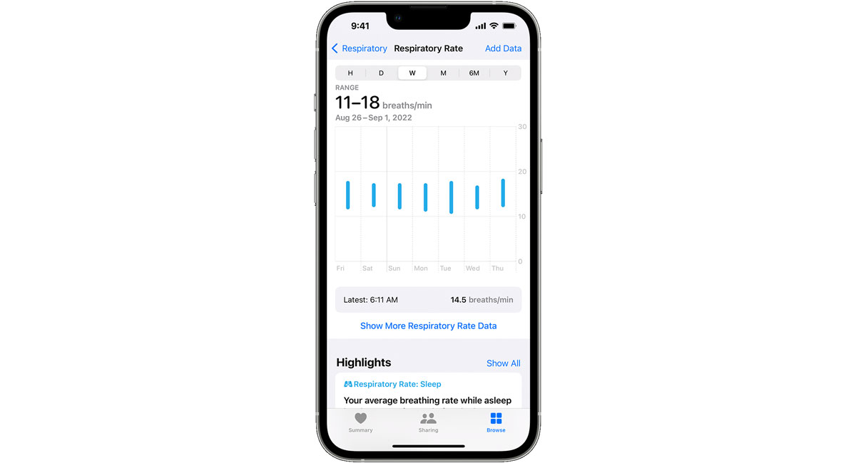 How to setup and check respiratory rate monitoring on Apple Watch and ...