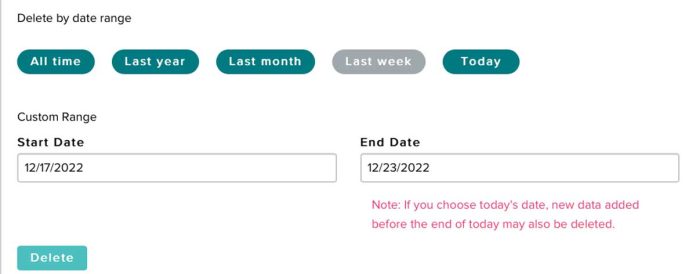 Reset your step count and other metrics or data in the Fitbit app to ...