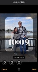 How to change the clock or time position in the Portraits and Photos ...