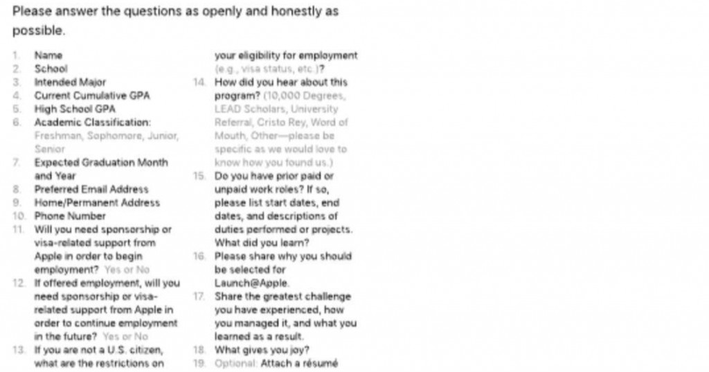 Apple launches a first-generation college student mentorship program ...