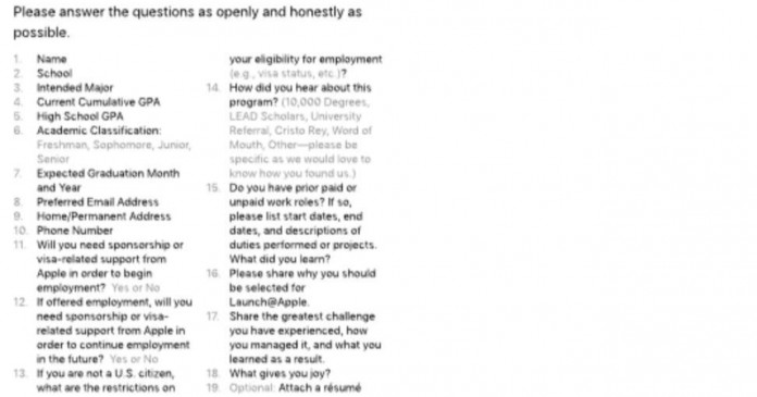 Apple launches a first-generation college student mentorship program ...