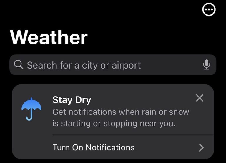 How to get rain, snow, and severe weather or critical alerts on iPhone ...